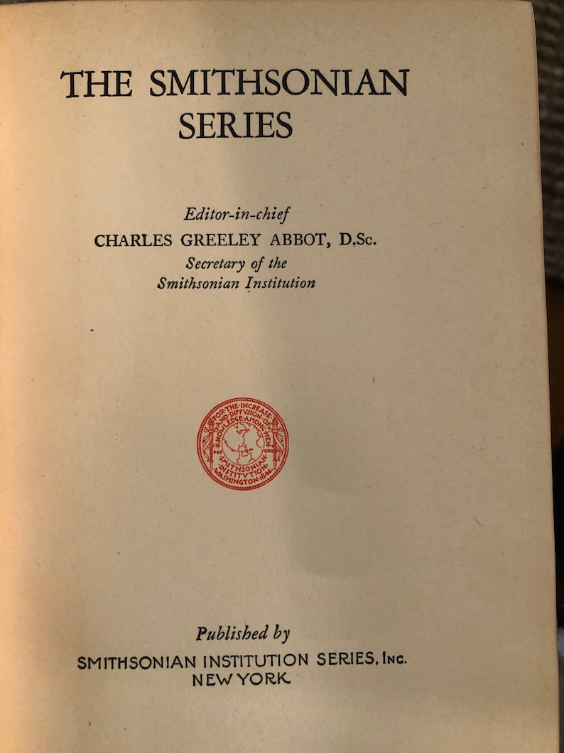 1940s the Smithsonian Book Series 12 Volumes Scientific Books Rare - Etsy