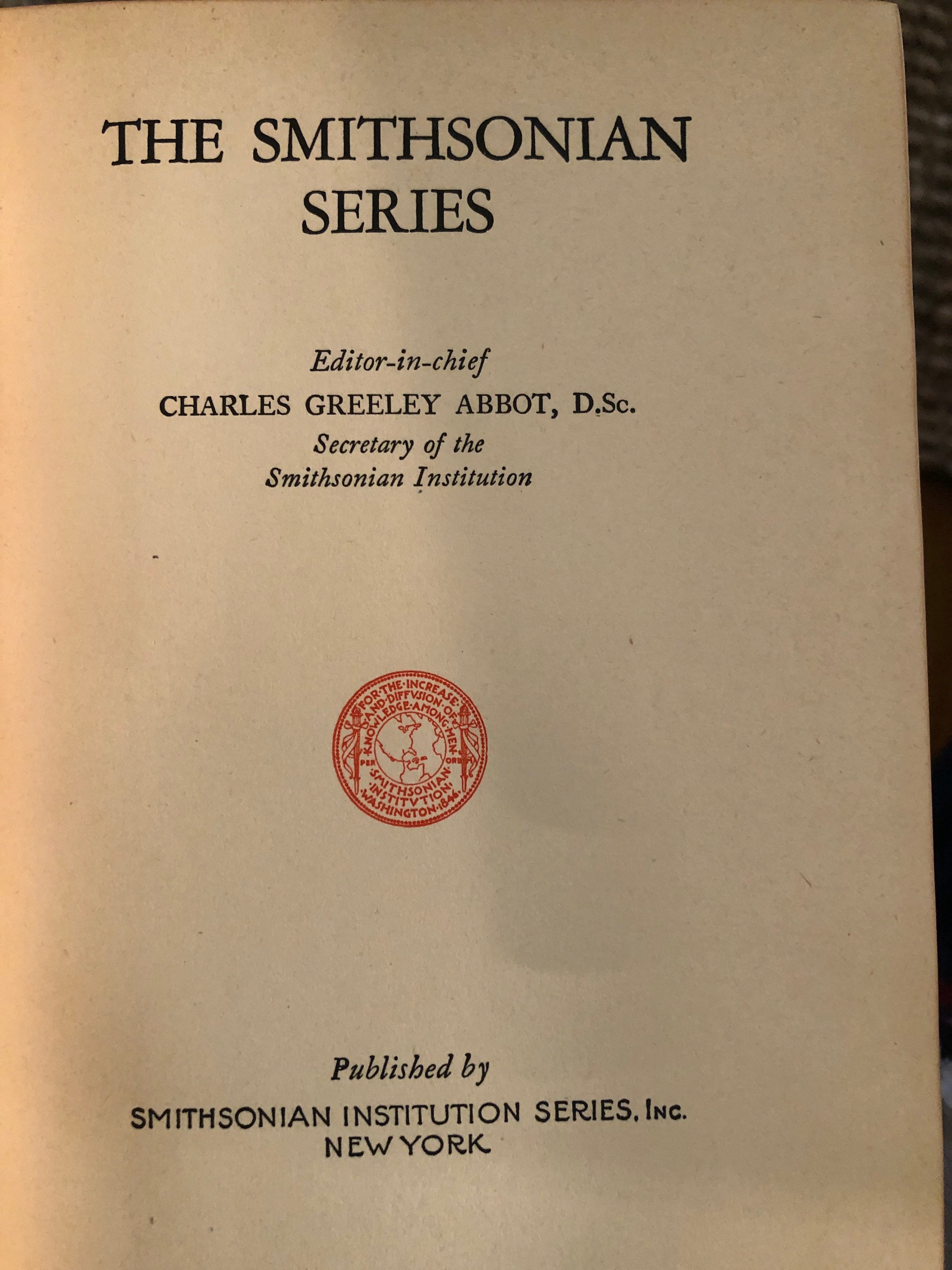 1940s the Smithsonian Book Series 12 Volumes Scientific Books Rare - Etsy