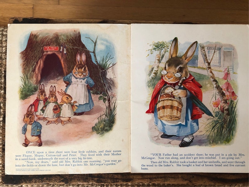 1948 the Tale of Peter Rabbit Rare Children's Book Easter - Etsy