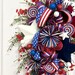 Patriotic Swag, Patriotic Decor, Red, White and Blue Swag, Patriotic ...