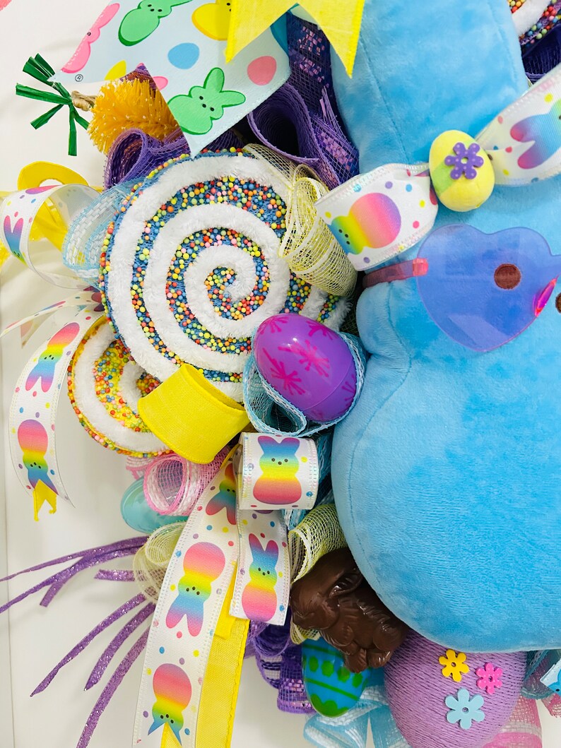 Easter Wreath, Easter Peeps Wreaths, Peeps Wreath, Spring Wreath ...