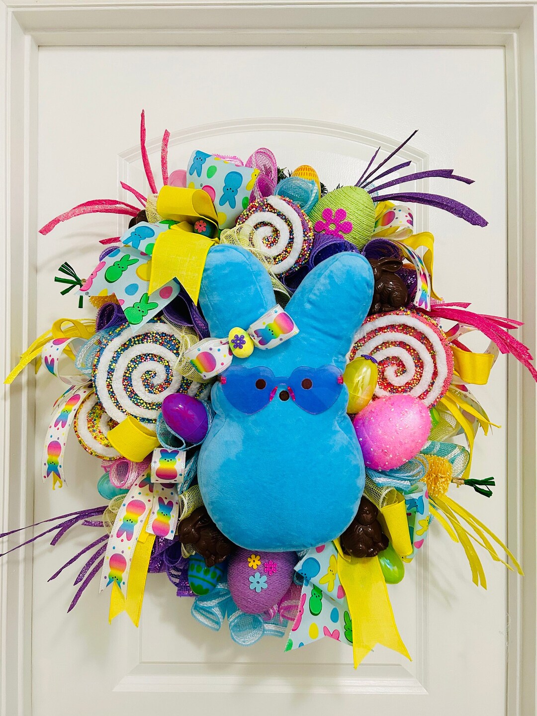 Easter Wreath, Easter Peeps Wreaths, Peeps Wreath, Spring Wreath ...