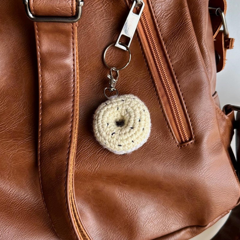 Bagel Keychain - Etsy