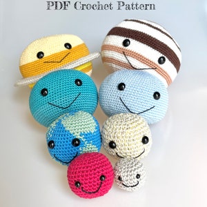 Crochet Planet Pattern: Solar System Plushies (PDF Pattern) - Etsy