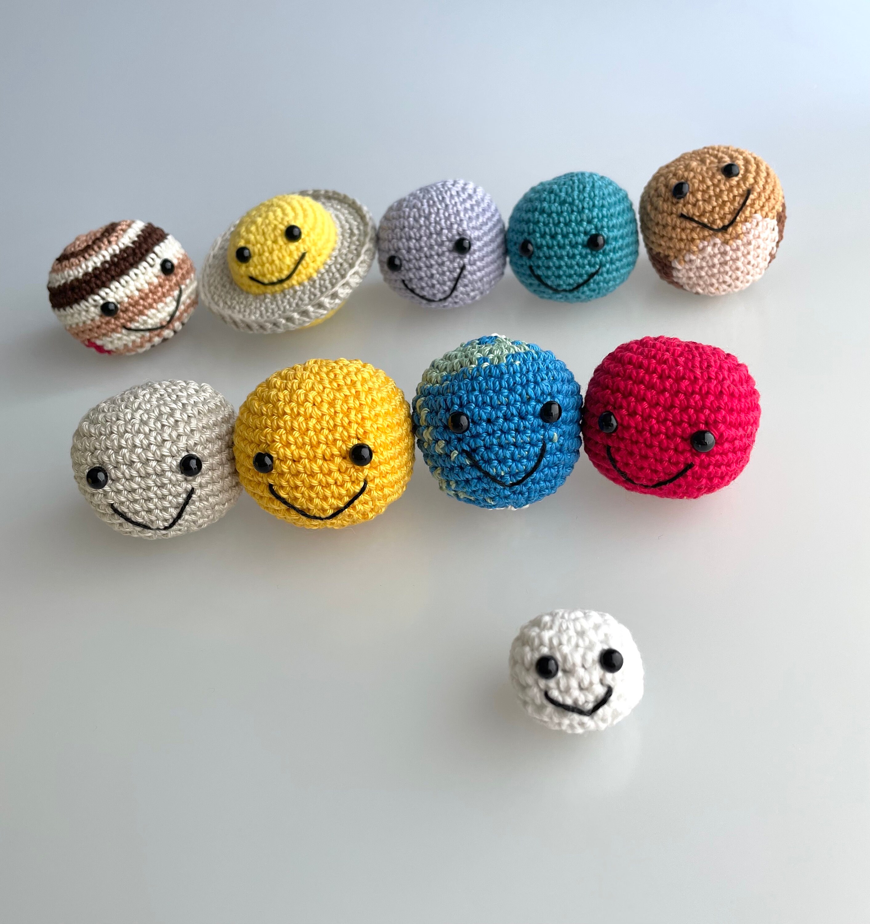 Solar System Toy Set Mini Planets Plush Tiny Planets | Etsy