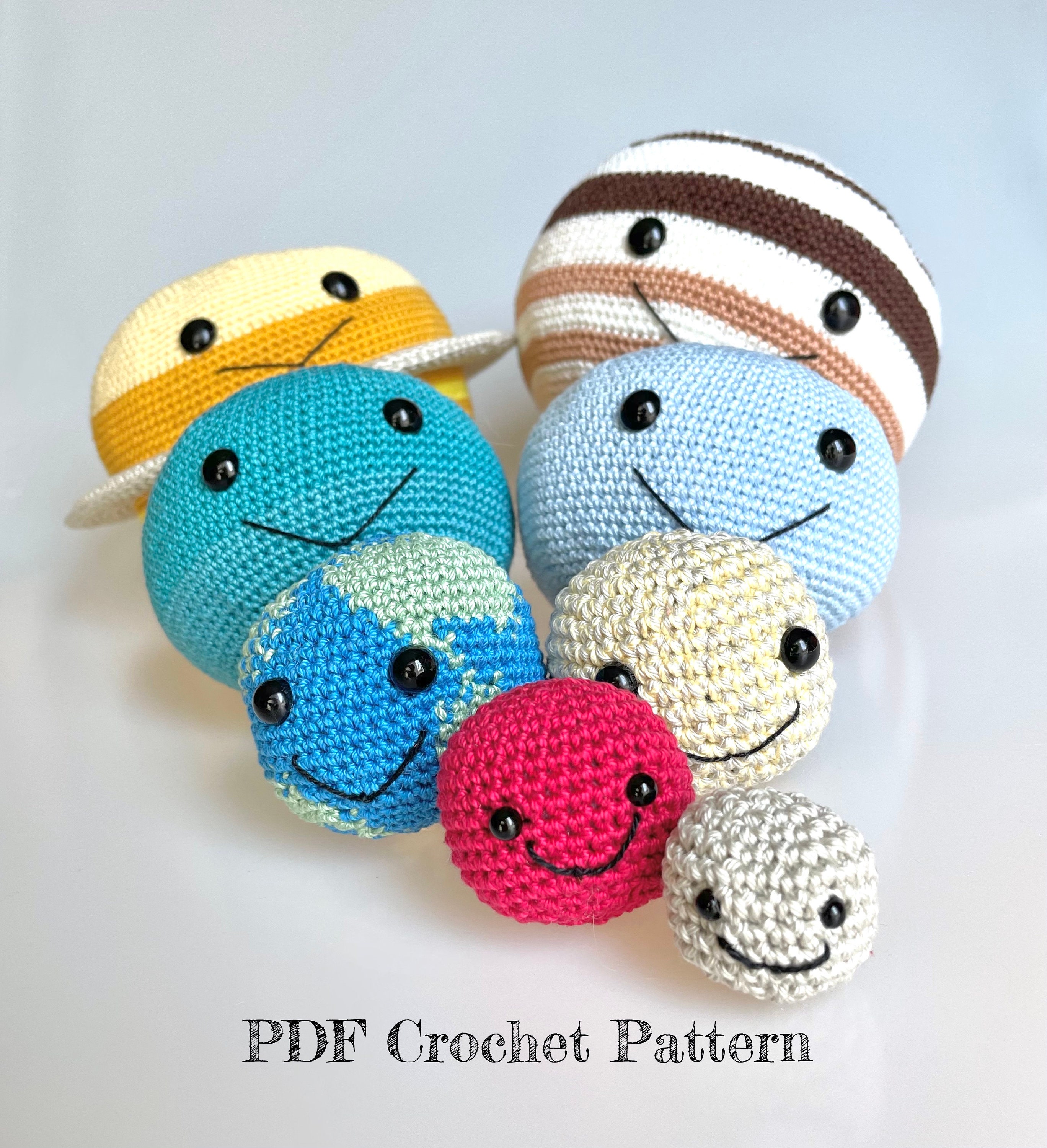 Crocheted Solar System Hat