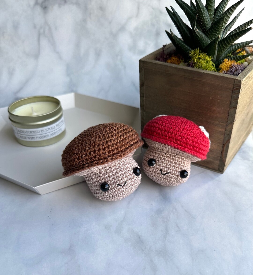 Mushroom Amigurumi Toadstool Plush Mushroom Toy Toadstool - Etsy