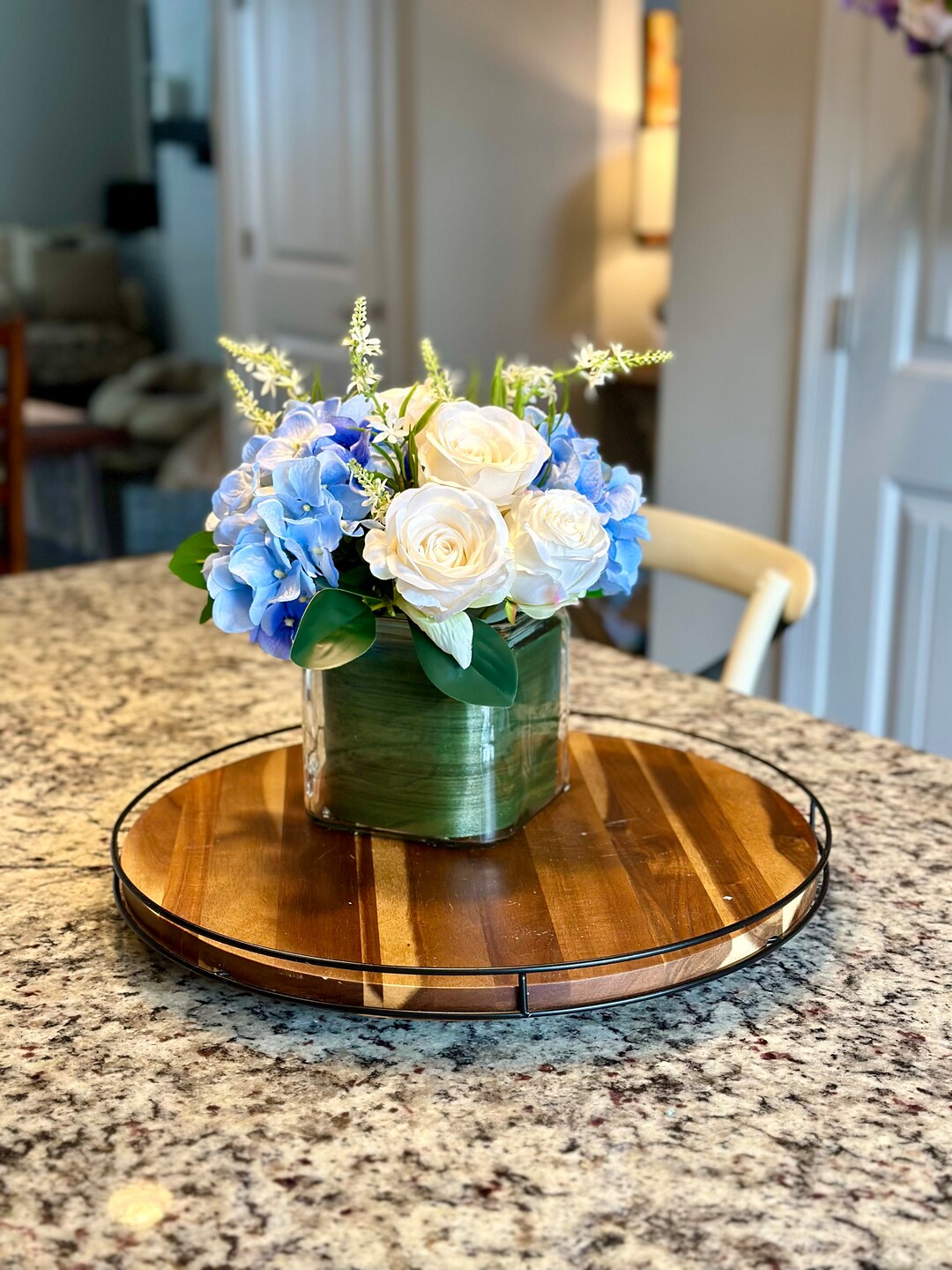 Kitchen Counter Arrangement, Coffee Table, Medium Size, Hydrangea Rose ...