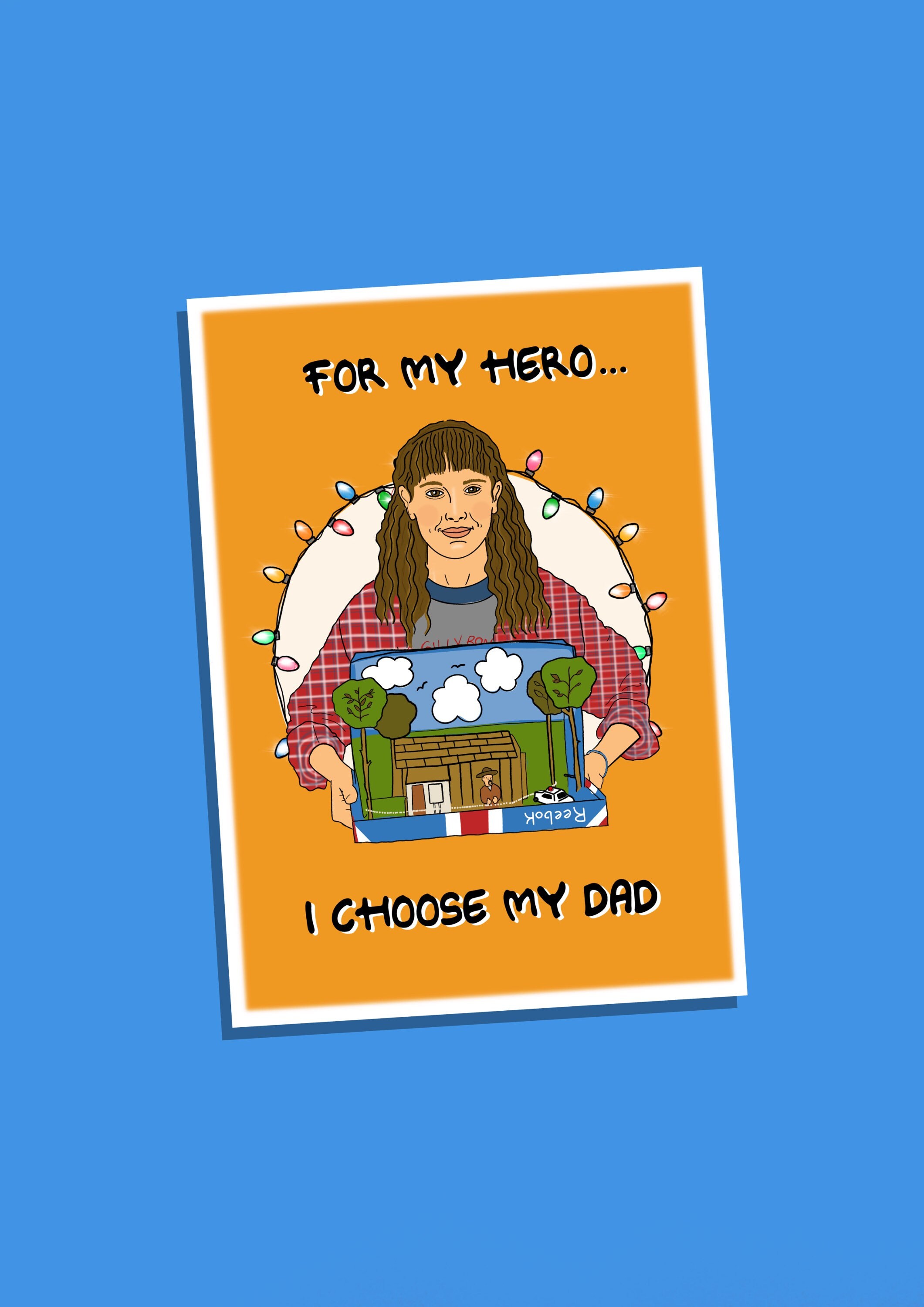 Stranger Things Fathers Day Card. Eleven. Hopper. Hero. A5. - Etsy UK