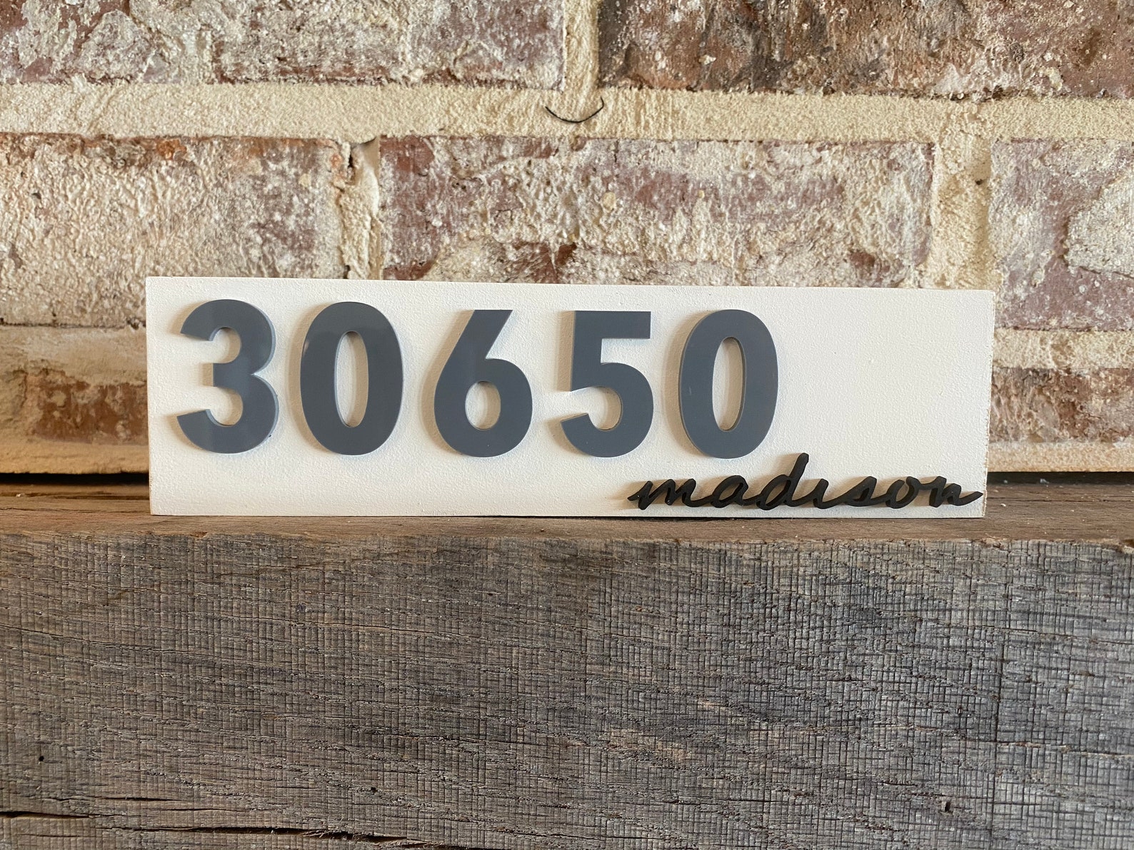 Zip Code Sign in a Variety of Colors: Hand Painted, City Wood Decor - Etsy