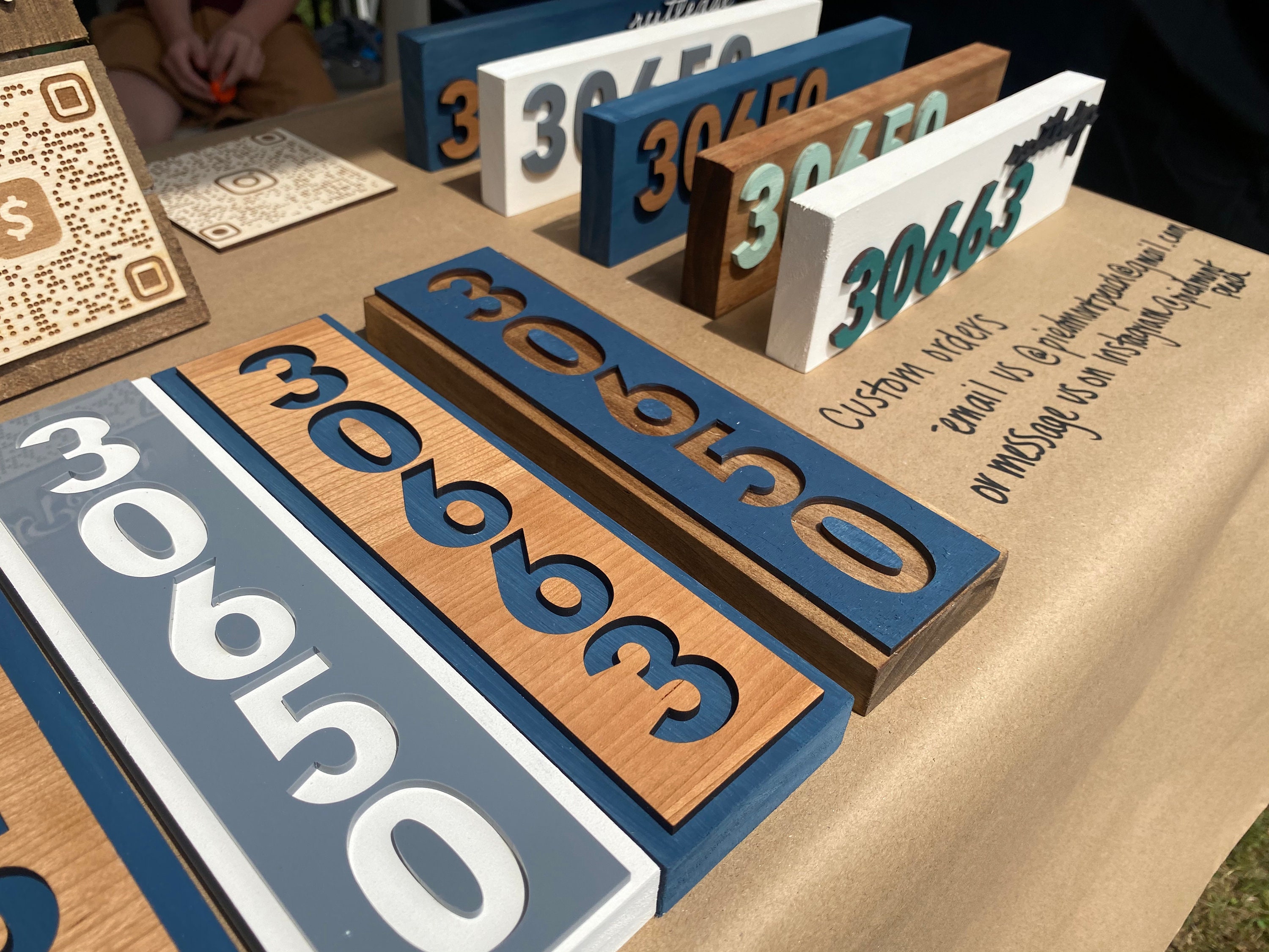 Vertical Zip Code Sign in a Variety of Colors. Address Sign. - Etsy UK