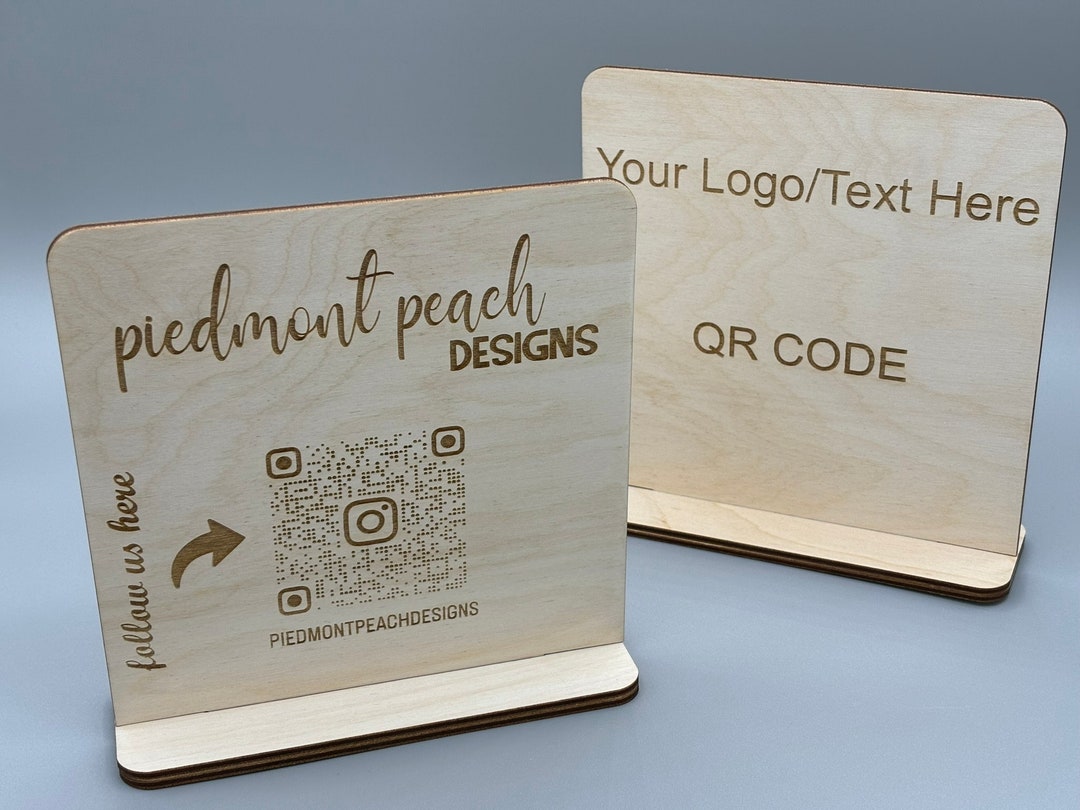 Engraved Wood Business Logo Sign: Craft Fair Display - Etsy
