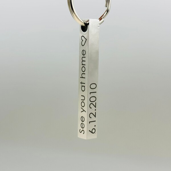 Stainless Keychain - Etsy