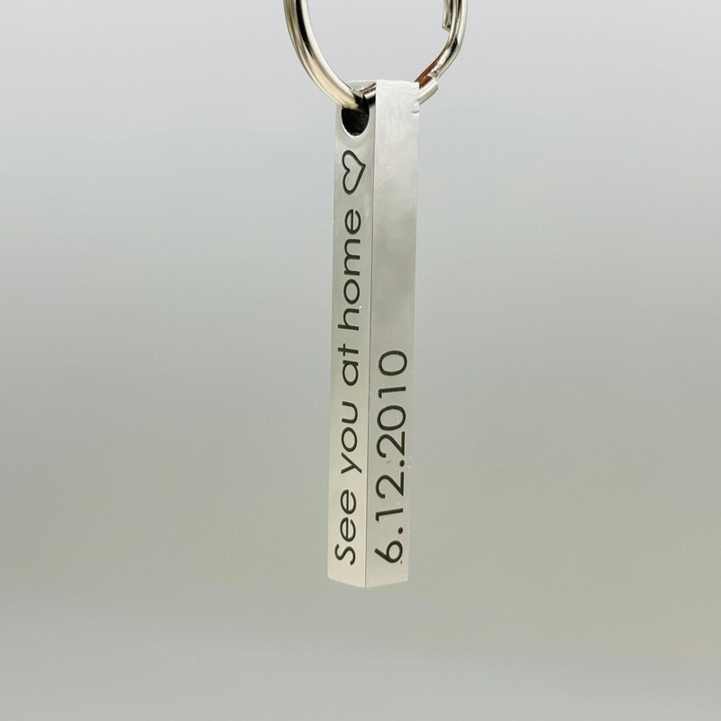 Stainless Keychain - Etsy