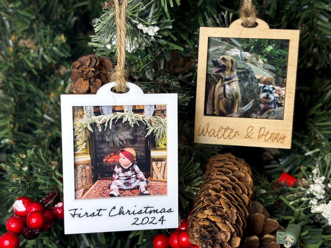 Personalized Photo Christmas Ornament, My Photo on Ornament, Photo ...