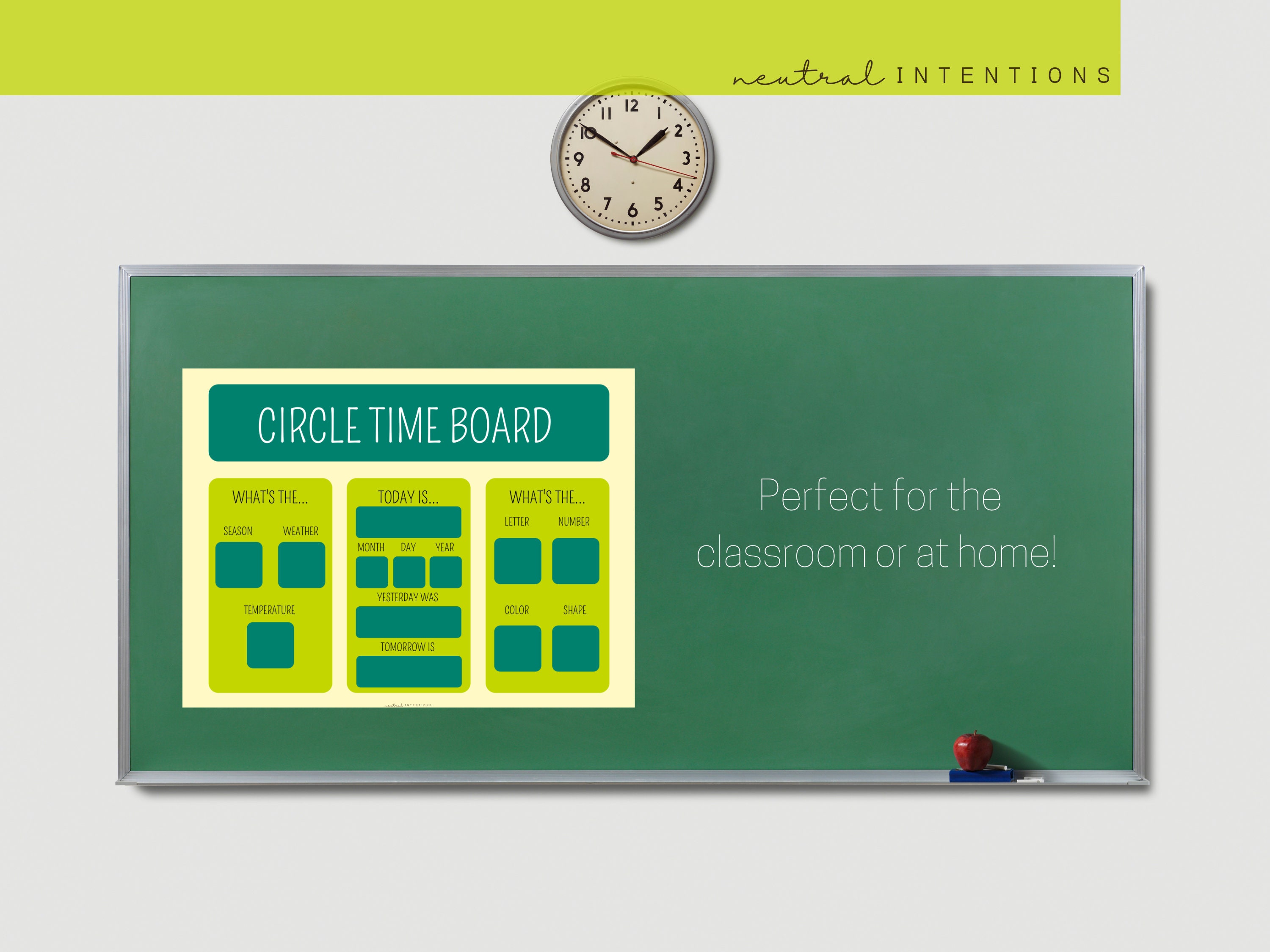 Circle Time Board | Preschool Learning | Homeschool Learning ...