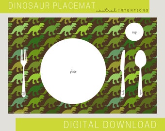 Montessori Placemat | Learn to Set the Table | Toddler/preschool ...