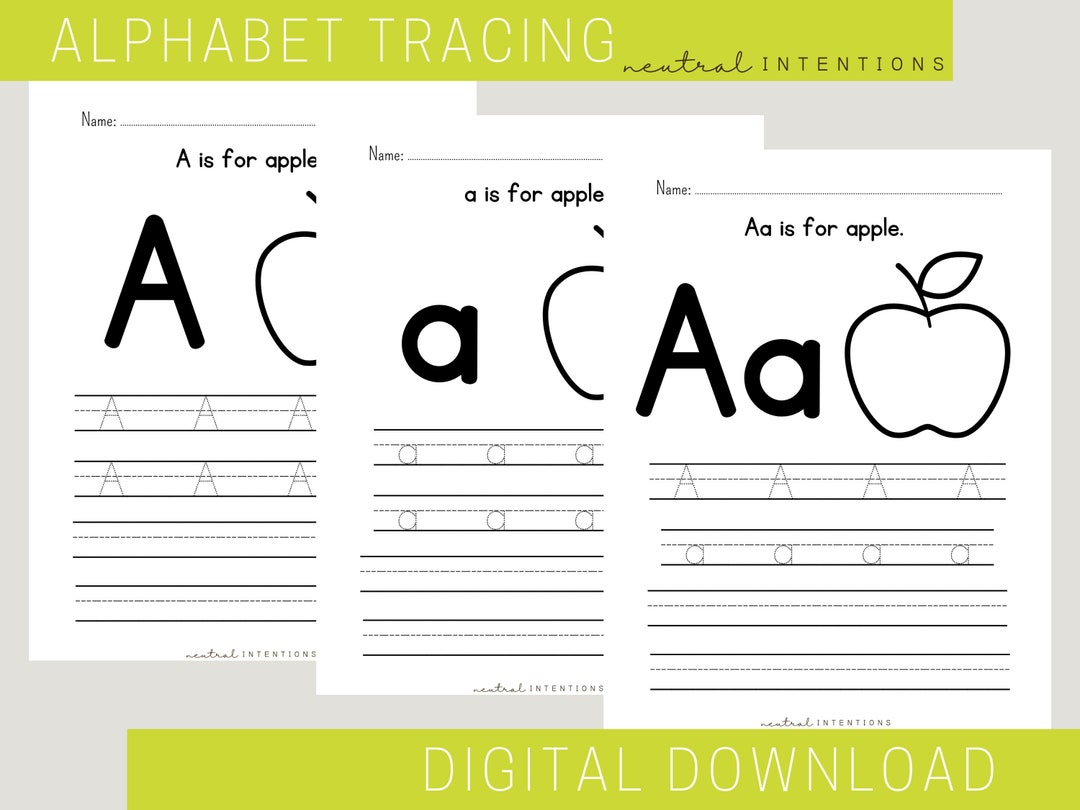 Alphabet Tracing + Coloring Page Worksheet | Homeschool Learning ...