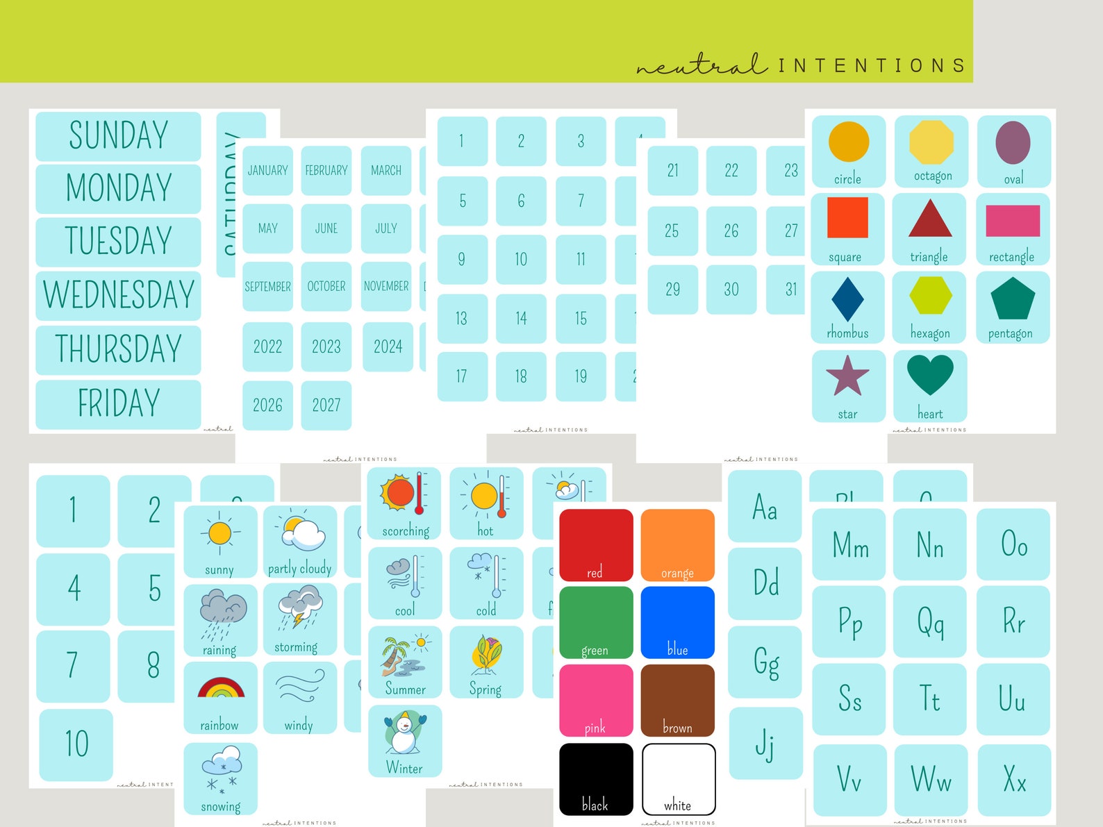 Circle Time Board | Preschool Learning | Homeschool Learning ...