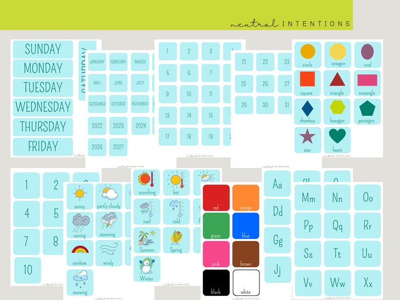 Circle Time Board | Preschool Learning | Homeschool Learning ...