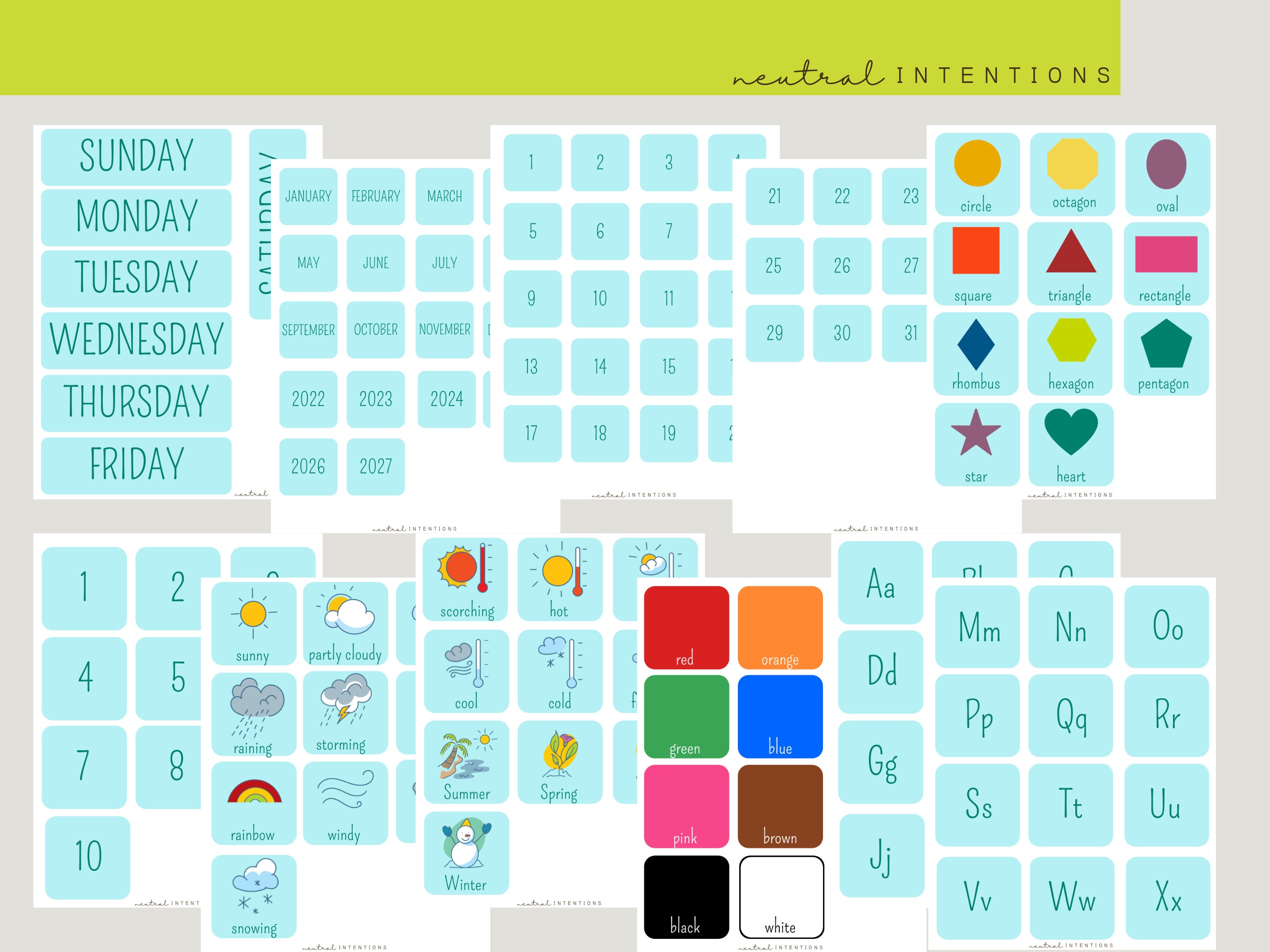 Circle Time Board | Preschool Learning | Homeschool Learning ...