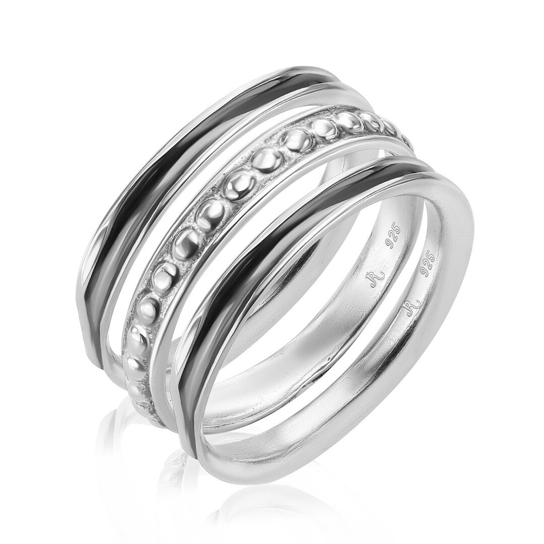 Set of 3 Stacking Rings, Slim Stack Rings, Sterling Silver Rings ...