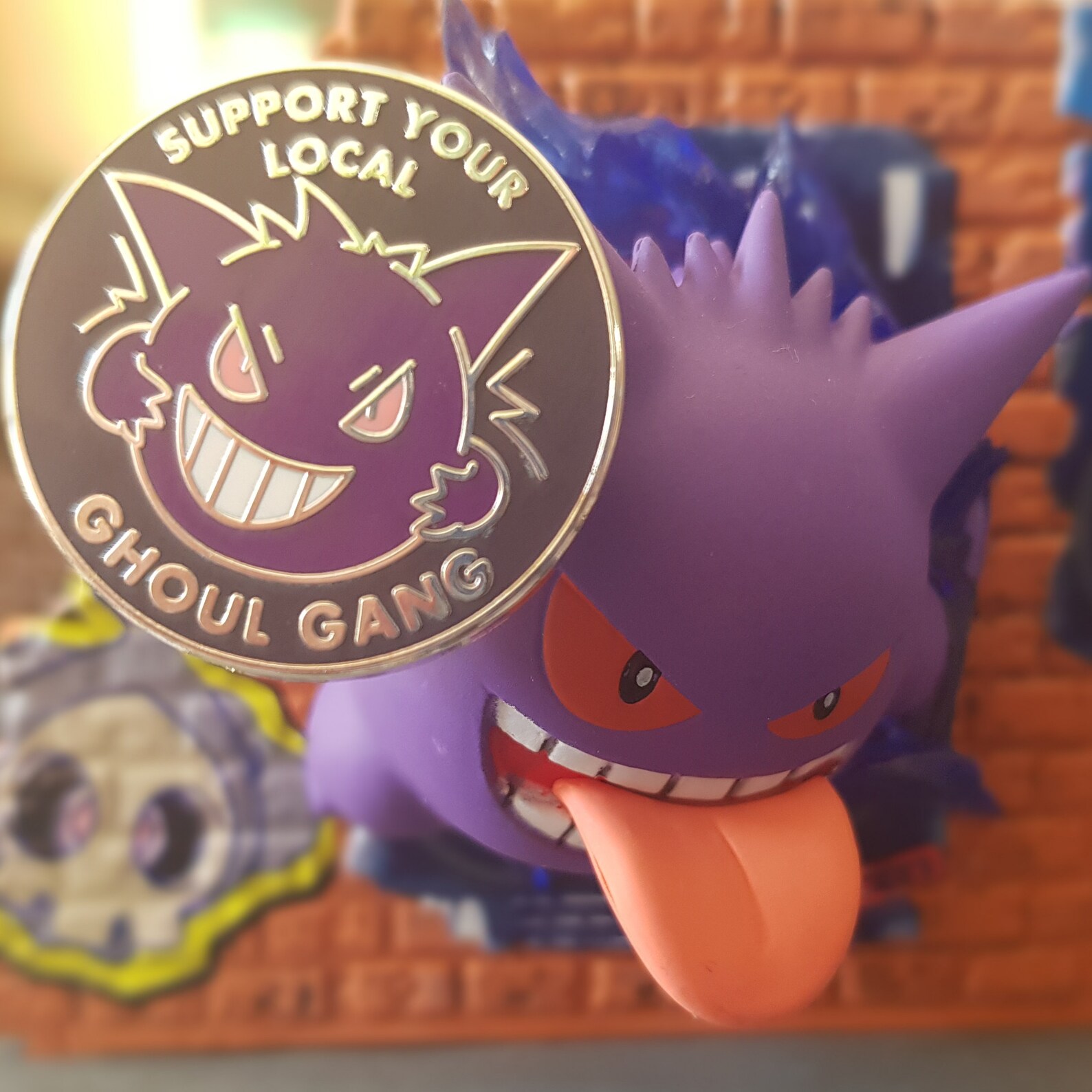 Support Your Local Ghoul Gang Gengar Hard Enamel Pin - Etsy