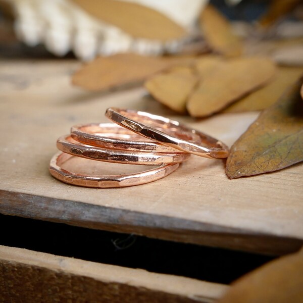 Copper Stacking Rings - Etsy