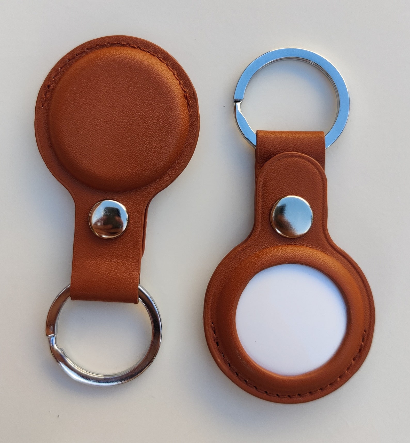 Personalised Brown Apple AirTag Case, Protective Air Tag Case Cover Key ...