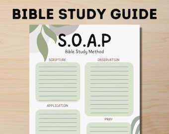 BIBLE STUDY GUIDE Printable I Bible Reading Tracker I Bible Study ...