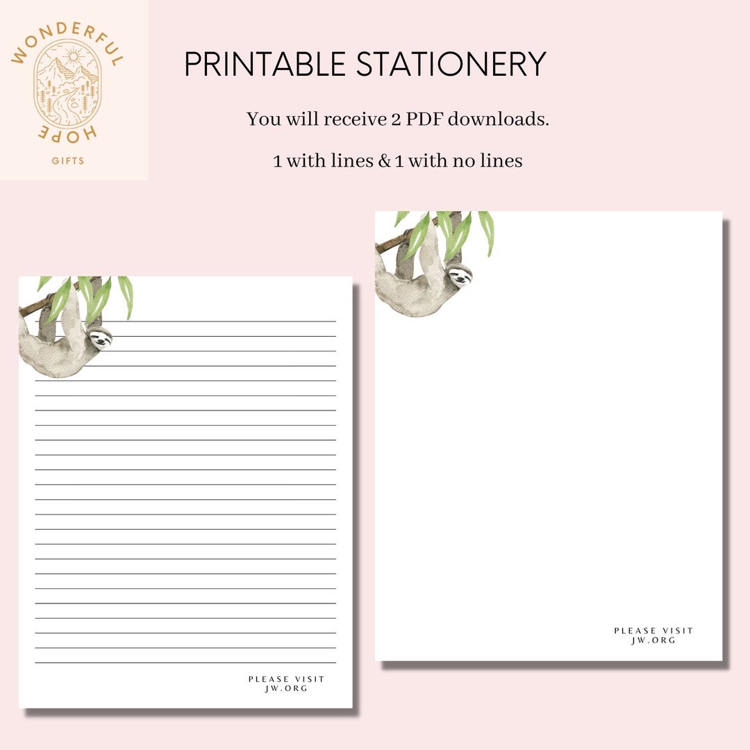 Jw, Jw Gifts, JW Printables, Jw Stationery, Jw Letter Writing, Best ...