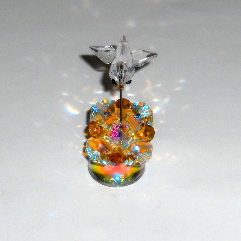 Hummingbird Crystal - Etsy