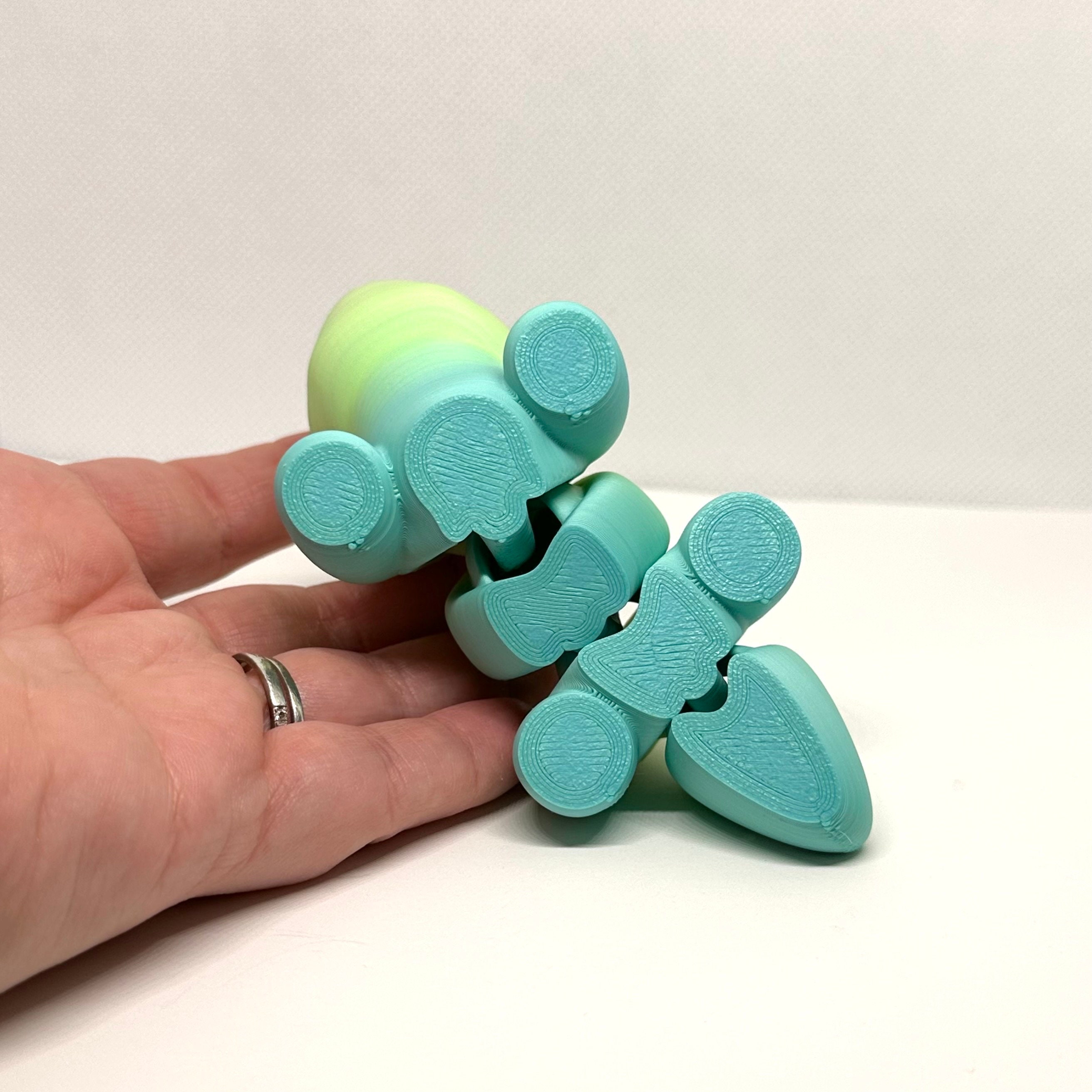 Baby Triceratops Dinosaur Figure, Sensory Fidget Desk Pet, 3D Printed ...