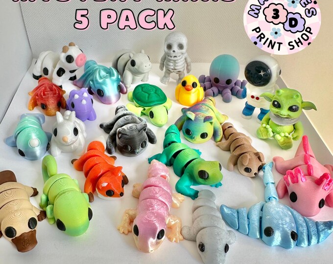 Mystery 5 Pack Mini Animal | 5 Pack Collectables | Party Favor ...