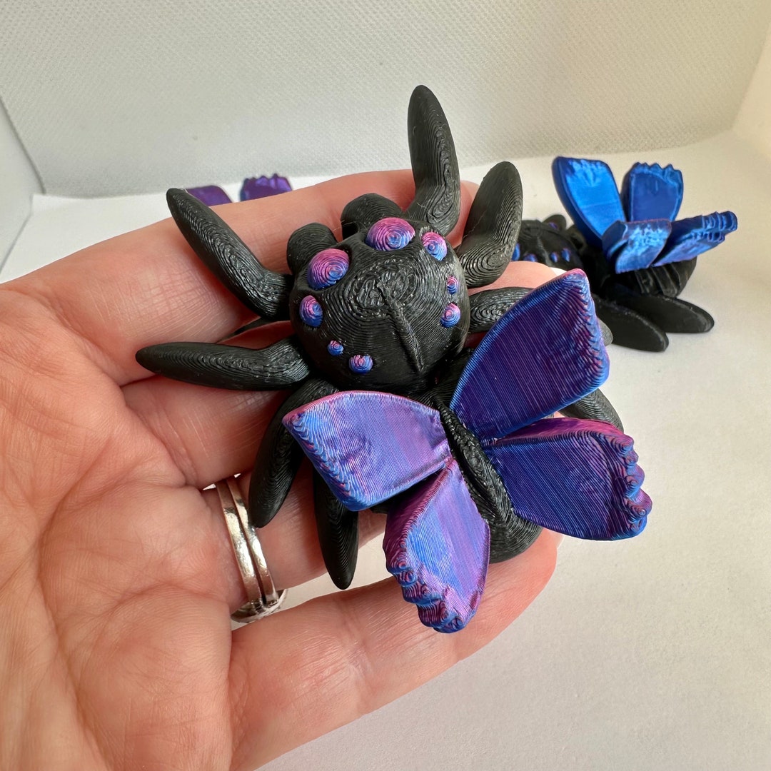 Jumping Spider Butterfly Butt | 3D Printed Arachnid Decor | Spider ...