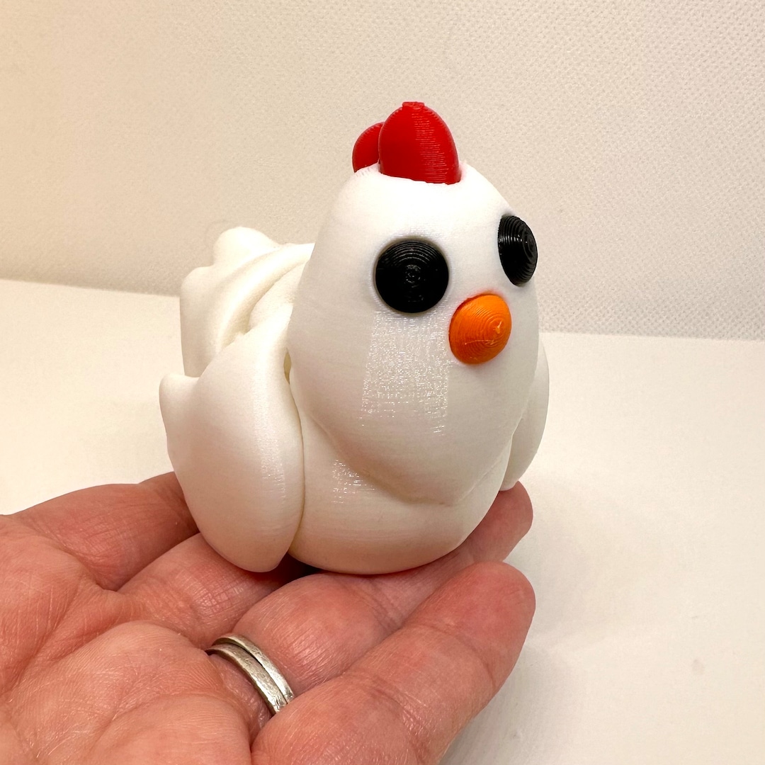 Chicken Figurine, Adult Fidget Desk Pet, Chicken Lover Gift - Etsy