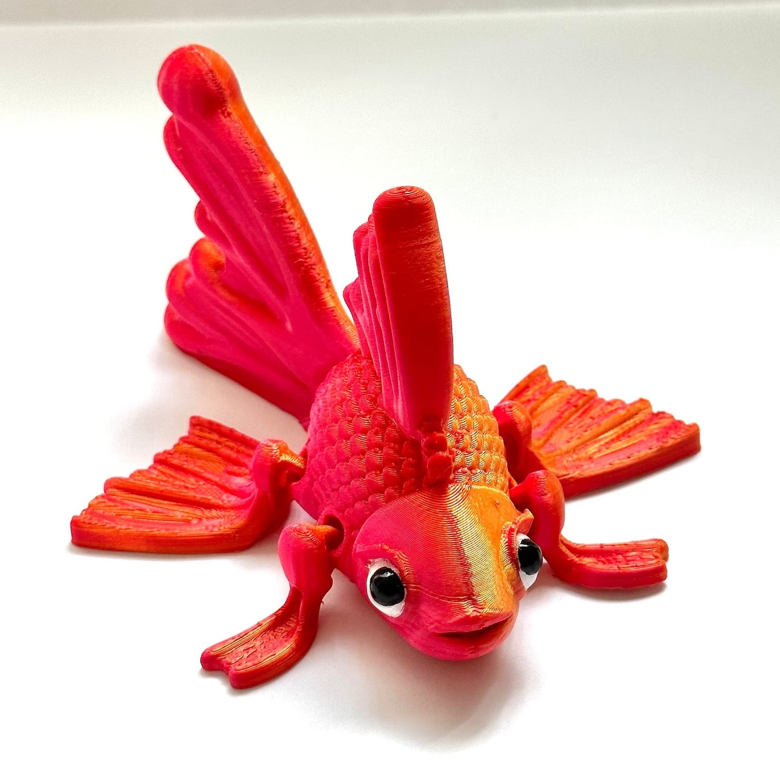 Big Eyed Goldfish 3D Printed Fidget Toy, Sensory Stress Relief ...