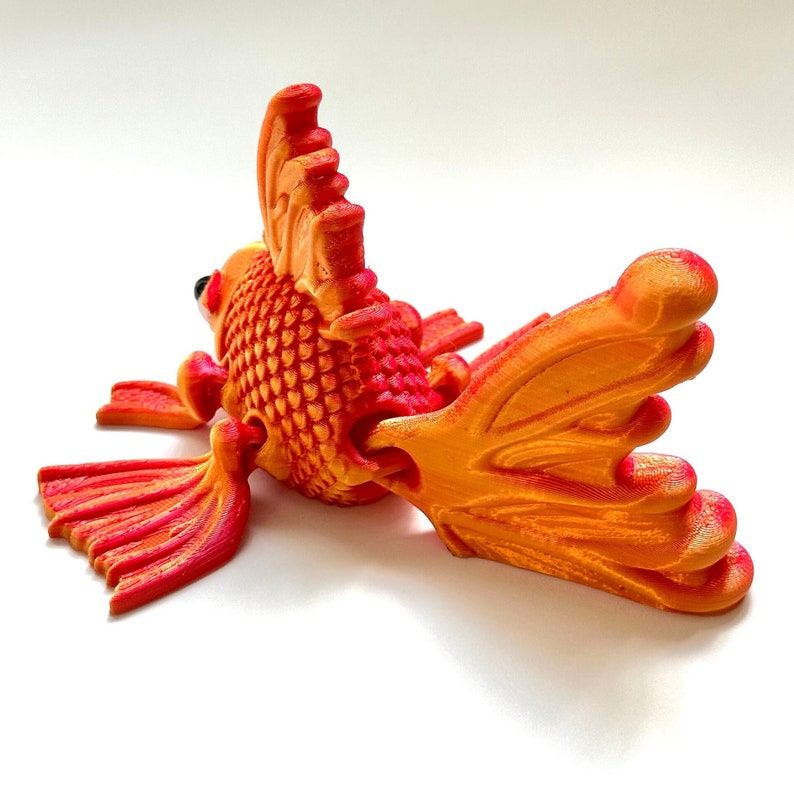Big Eyed Goldfish 3D Printed Fidget Toy, Sensory Stress Relief ...