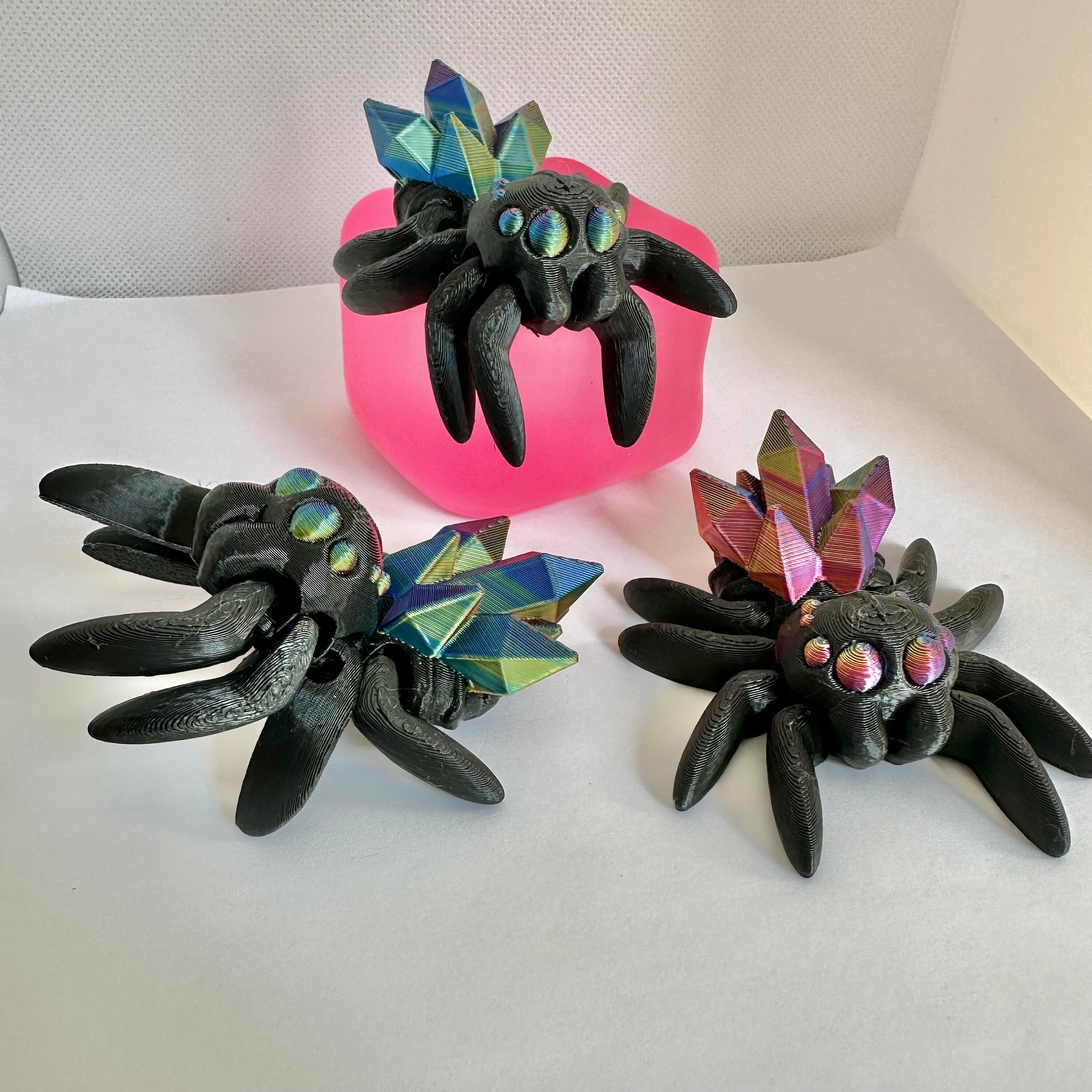 Jumping Spider Crystal Butt 3D Printed Arachnid Decor Spider Lover Gift ...