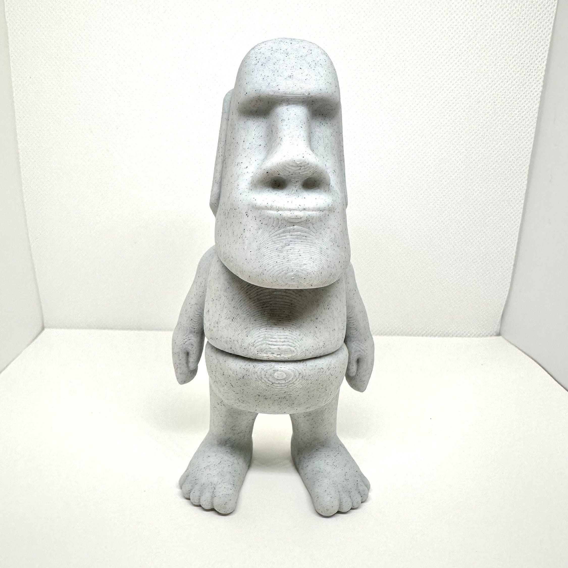 Easter Island Moai Statue, Rapa Nui Decor, 3D Printed Sculpture, Fidget ...