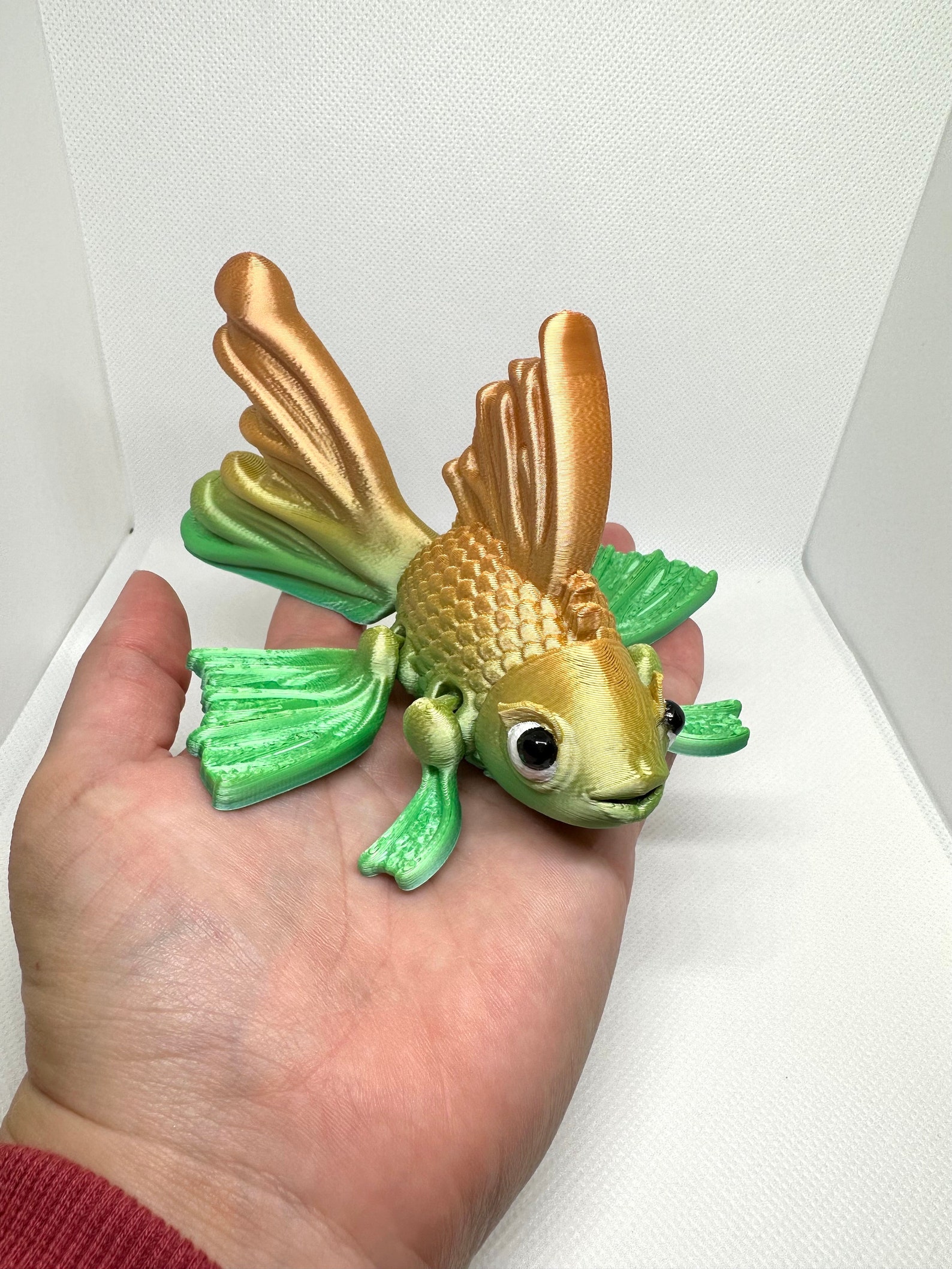 Big Eyed Goldfish 3D Printed Fidget Toy, Sensory Stress Relief ...