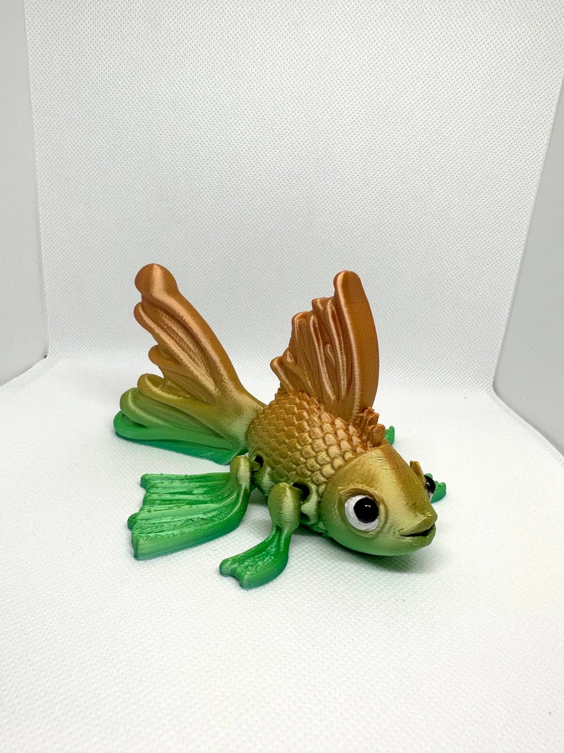 Big Eyed Goldfish 3D Printed Fidget Toy, Sensory Stress Relief ...
