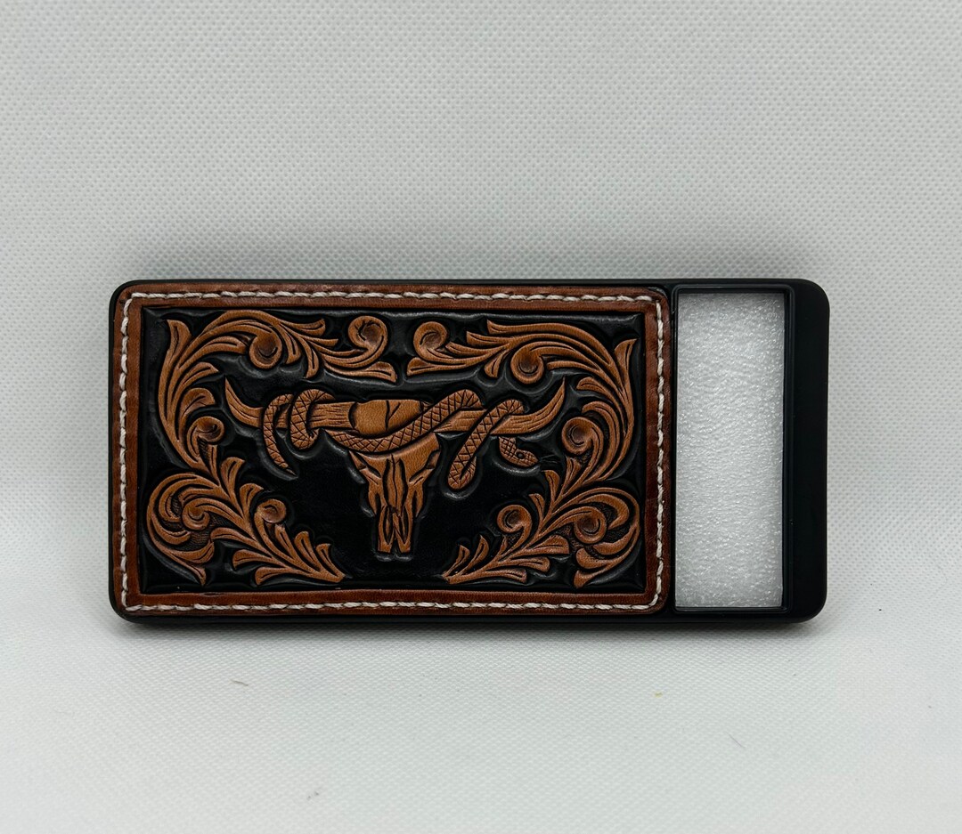 Tooled Leather Phone Case | Custom Tooled Leather Phone Case | Hand ...