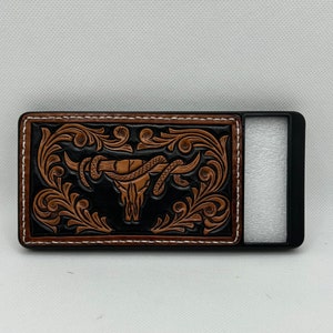 Tooled Leather Phone Case Custom Tooled Leather Phone Case Hand Tooled ...