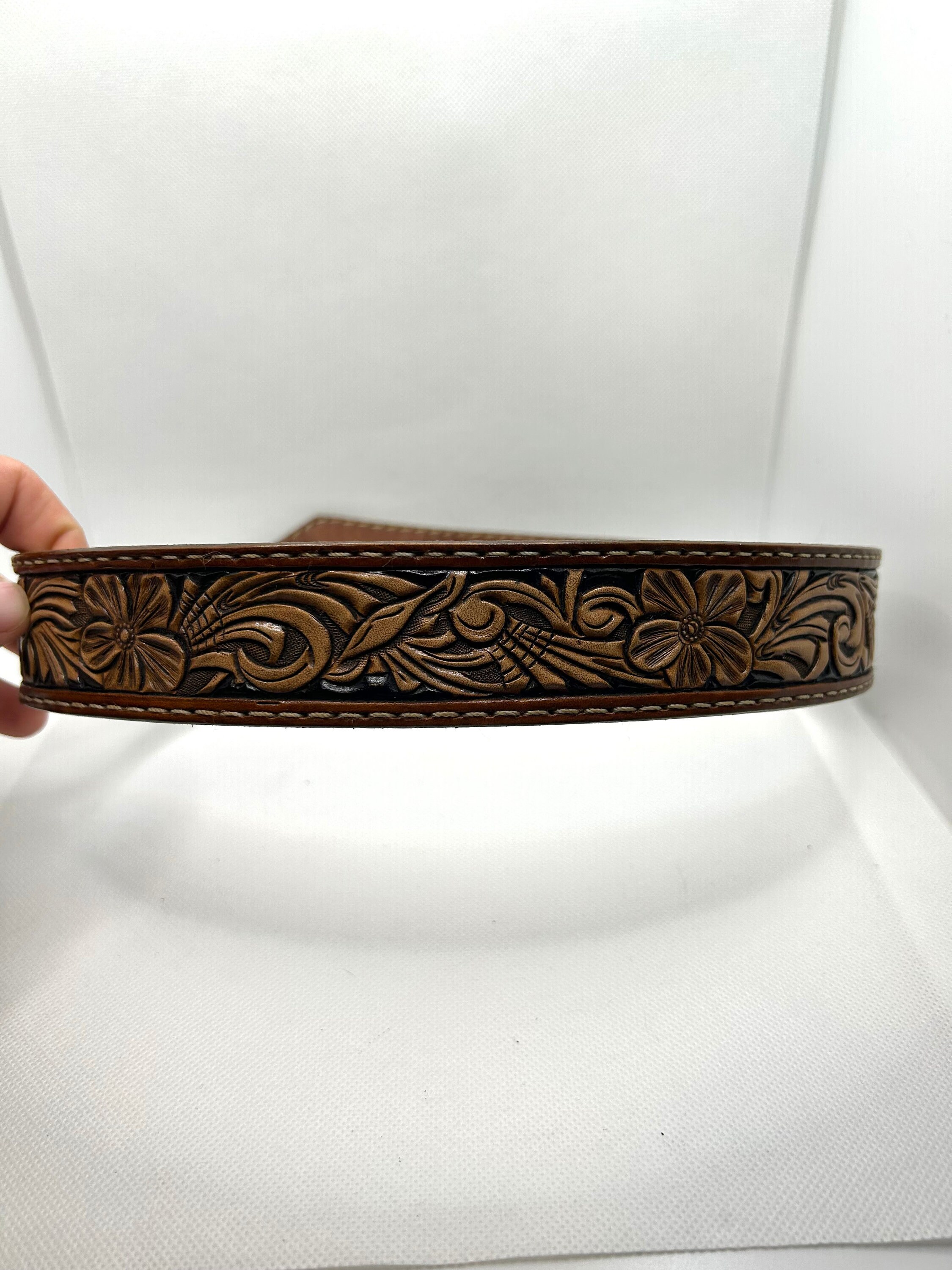 Custom Tooled Leather Belt, Tooled Leather Belt, Hand Tooled Leather ...