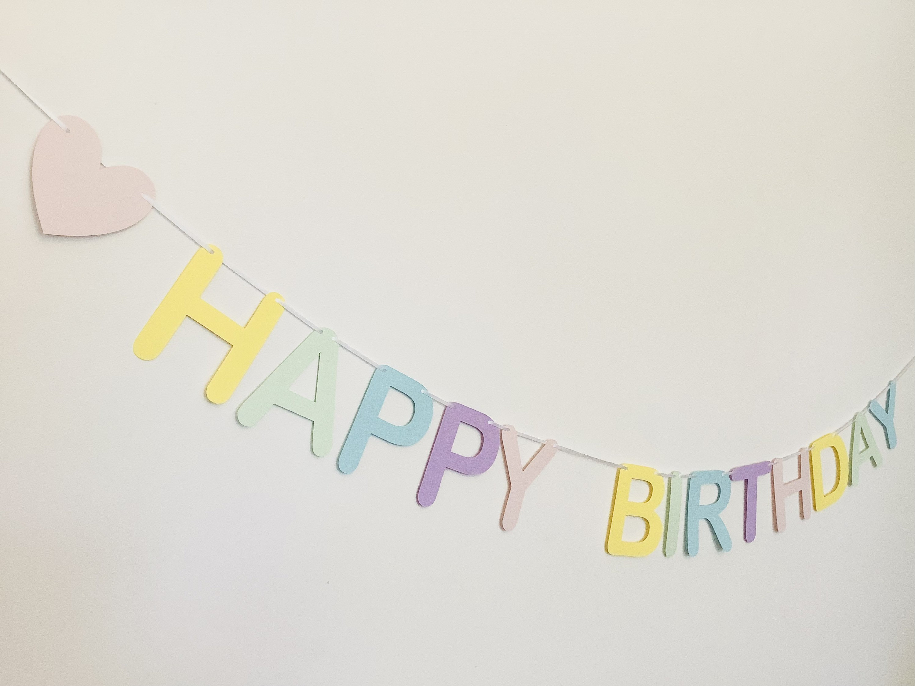 Pastel Rainbow Happy Birthday Banner With Any Name and Age. - Etsy