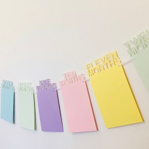 First Birthday Photo Banner Pastel Rainbow Banner 1st - Etsy UK