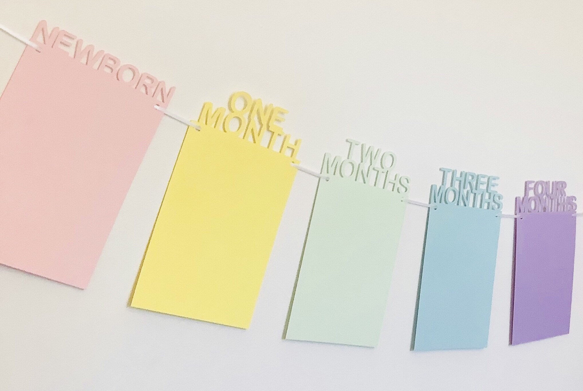 First Birthday Photo Banner Pastel Rainbow Banner 1st - Etsy UK
