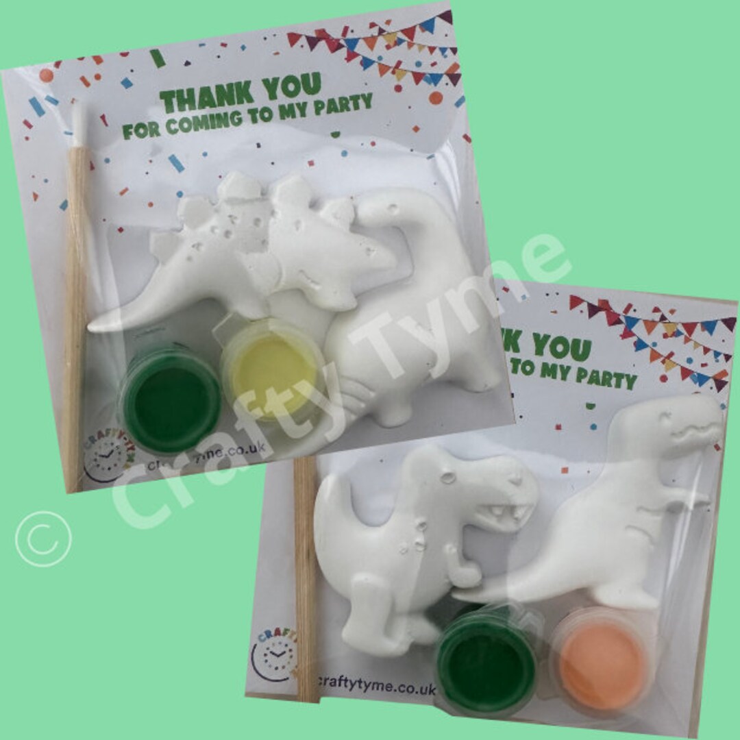 Dinosaur Party Bags Paint Your Own Dinosaurs Assorted Craft Kits for ...