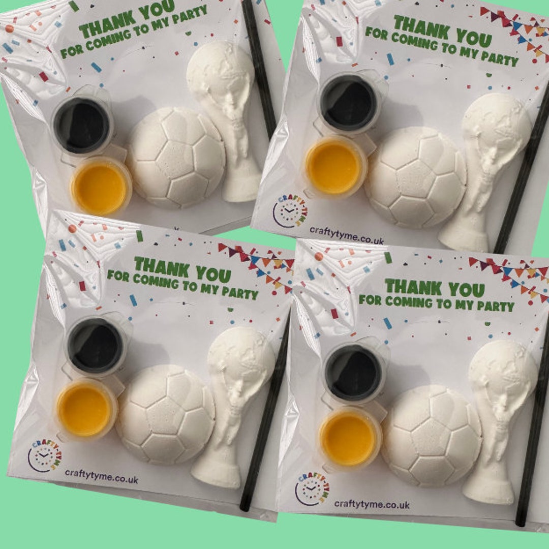 Football Mad Party Bags | Paint Your Own Football | Thank You Craft ...